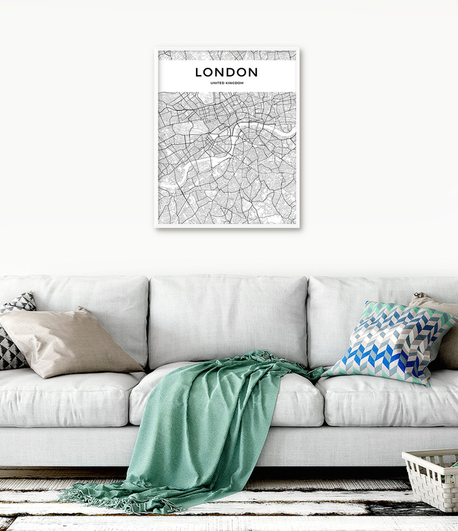 London Map Print London Poster London Wall Art London City - Etsy UK