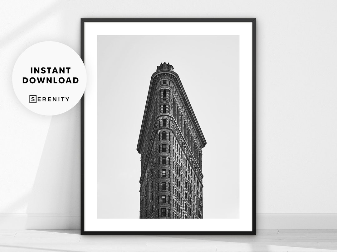 New York Photo Print, Flatiron Building Poster, Architecture Wall Art ...