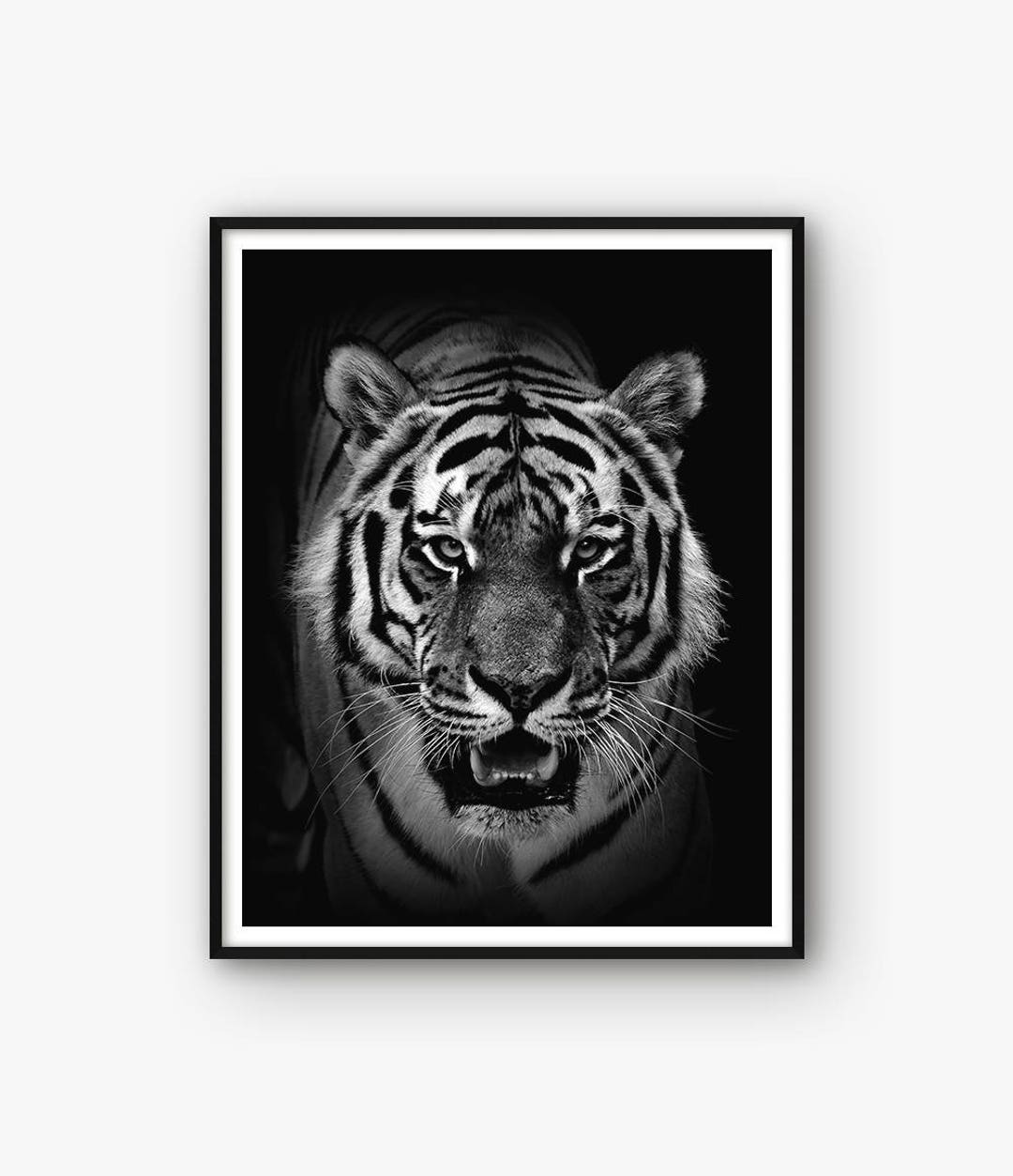 Tiger Print Animal Wall Art Tiger Poster Nursery Print - Etsy