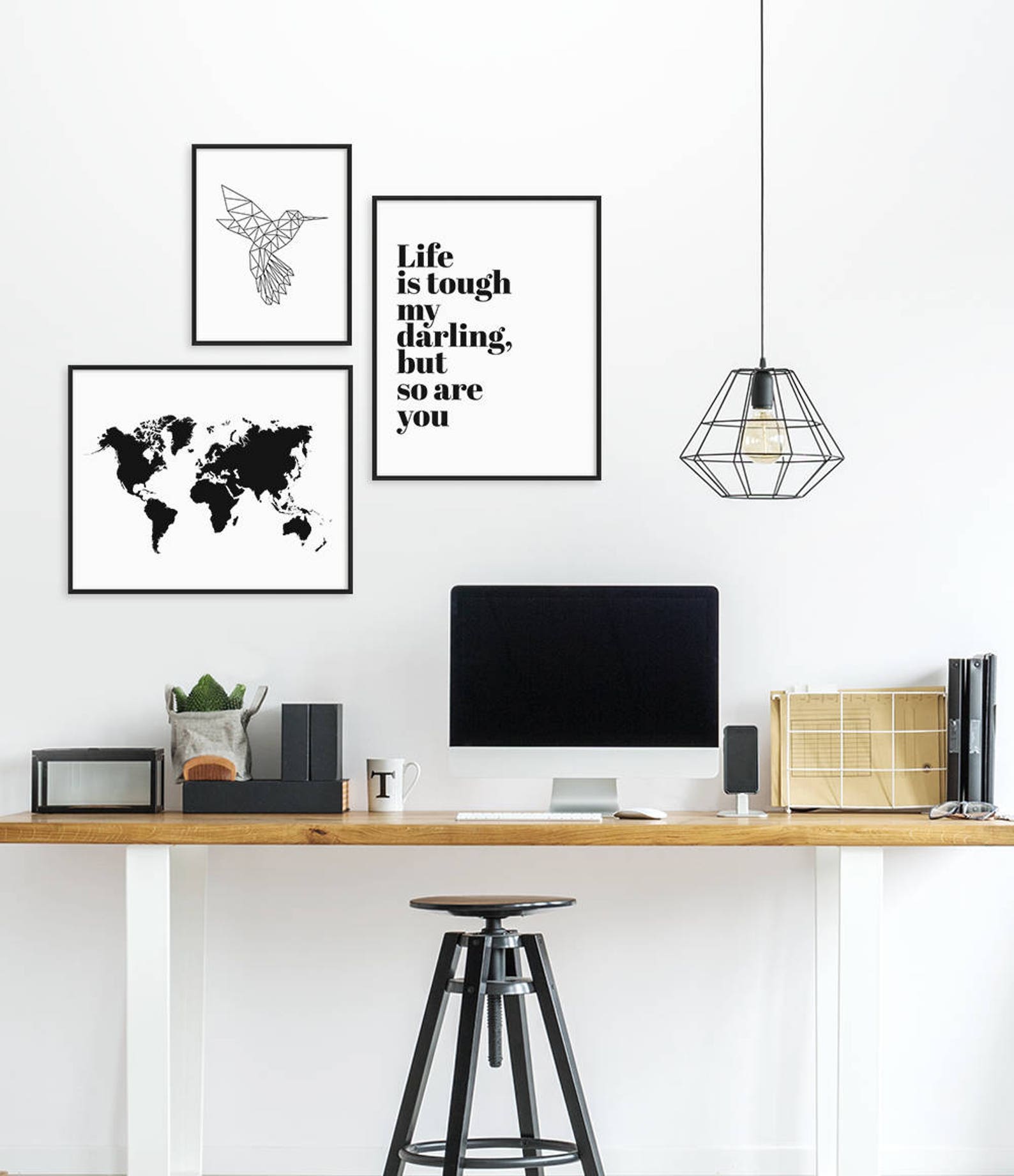 World Map Print Printable World Map World Map Decor Living - Etsy