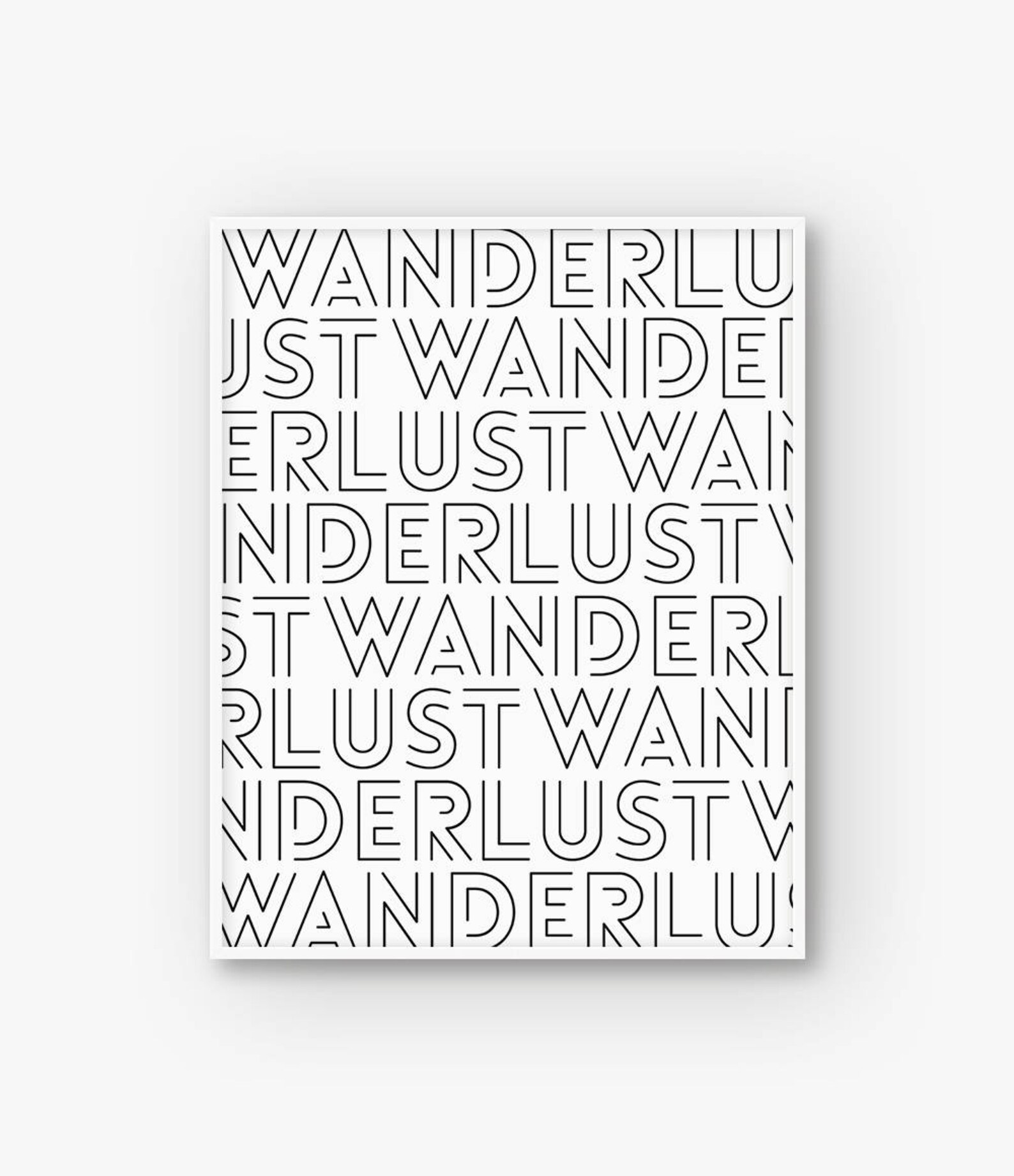 Wanderlust Print Adventure Wall Art Printable Travel Poster - Etsy