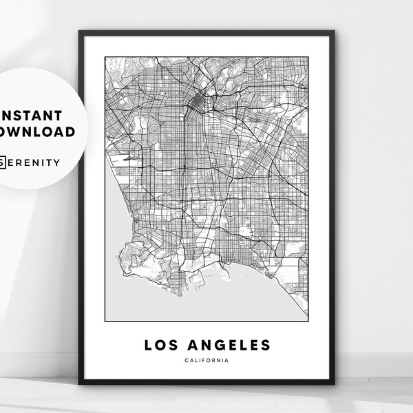 City Map of California - Etsy