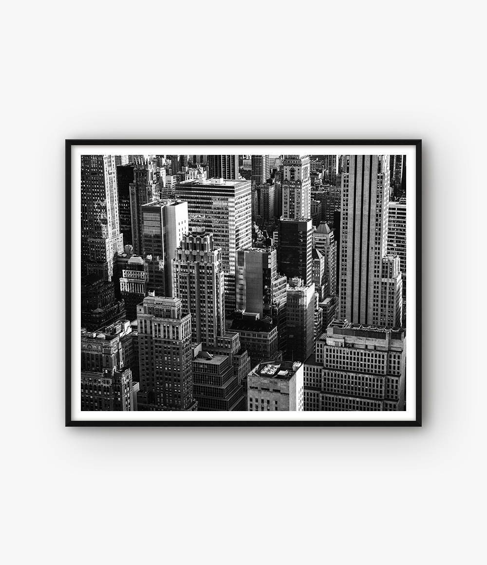 Cityscape Print, City Poster, New York Decor, Architecture Print, City ...