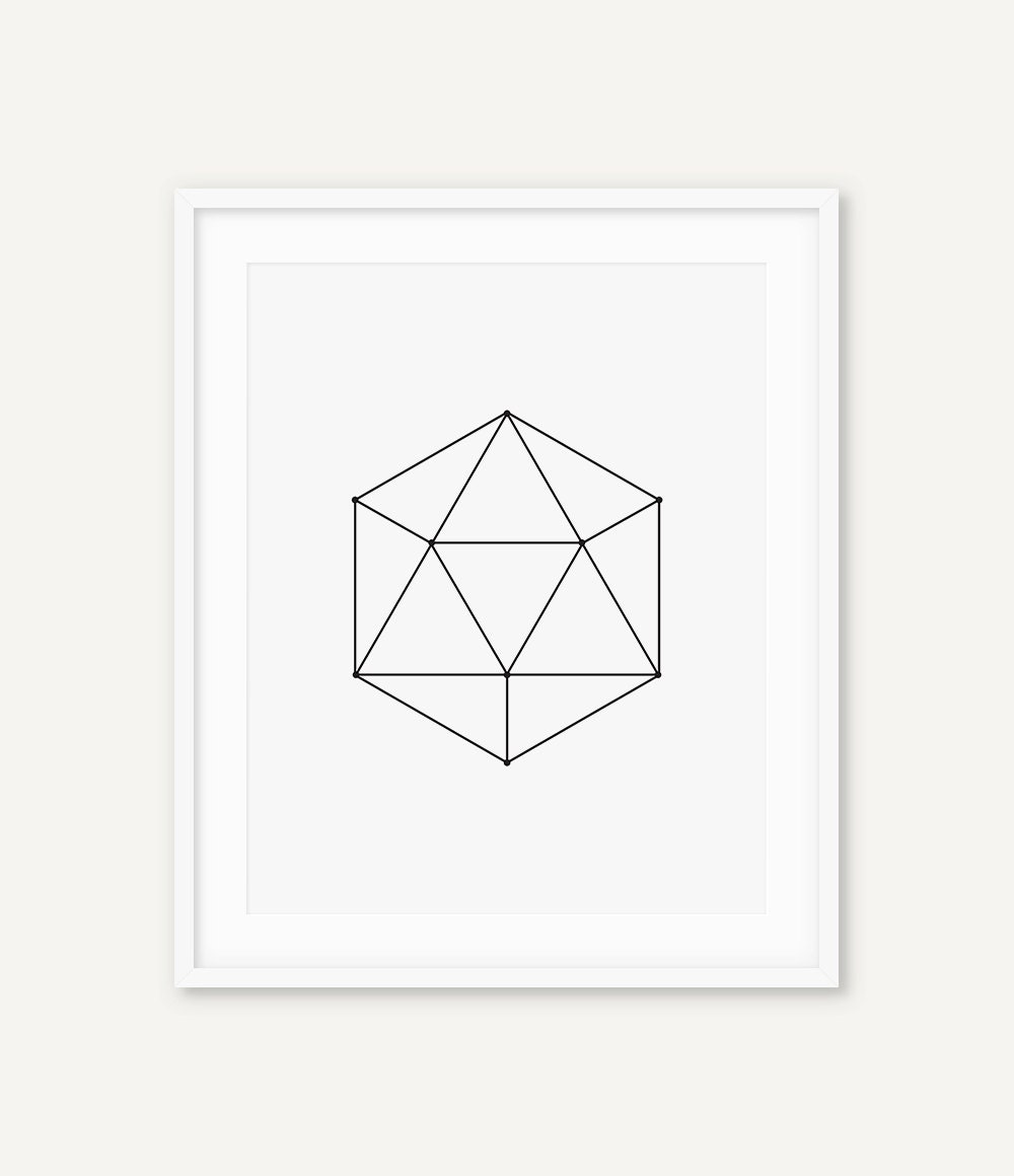 Sacred Geometry Print, Minimalist Wall Art, Geometric Printable Poster ...