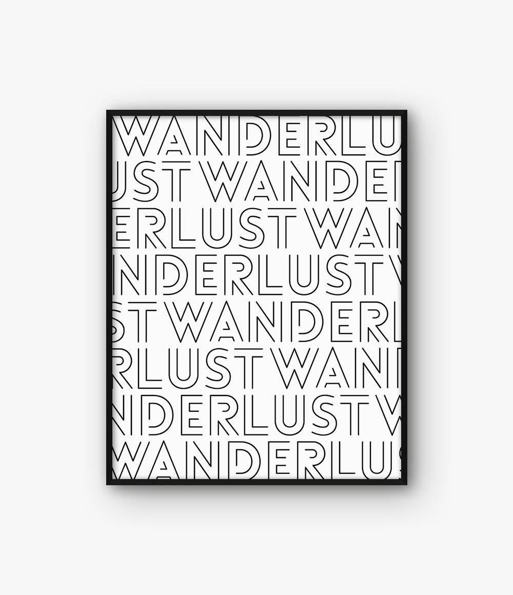 Wanderlust Print Adventure Wall Art Printable Travel Poster - Etsy