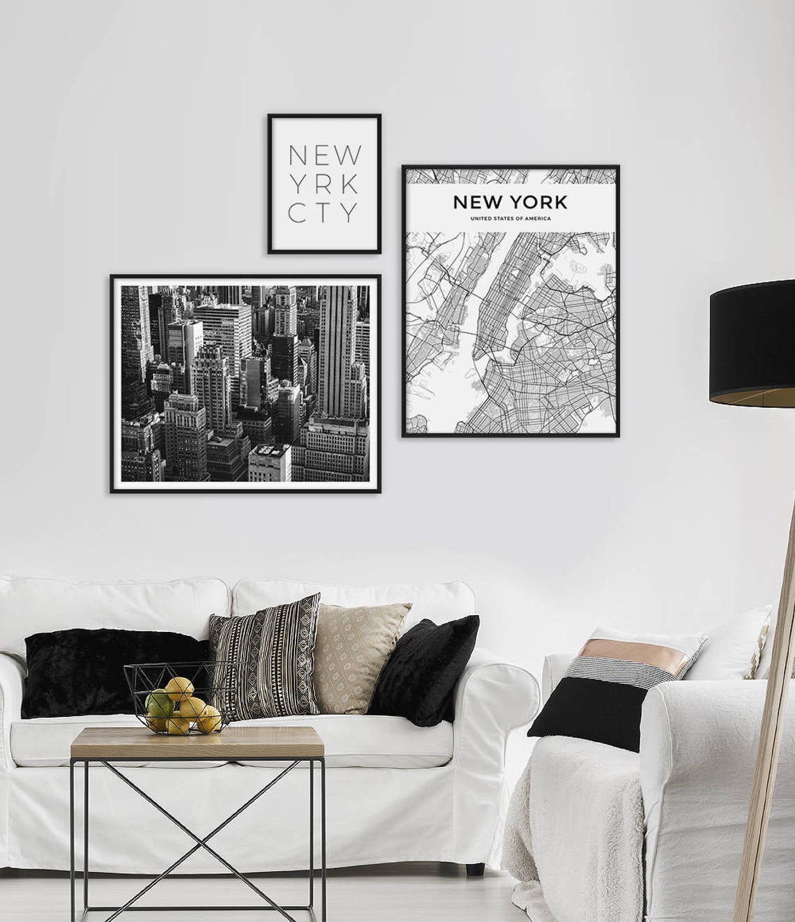 Cityscape Print City Poster New York Decor Architecture - Etsy