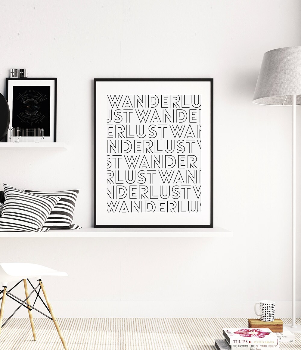 Wanderlust Print Adventure Wall Art Printable Travel Poster - Etsy