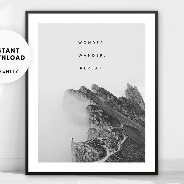 Wander Poster - Etsy UK
