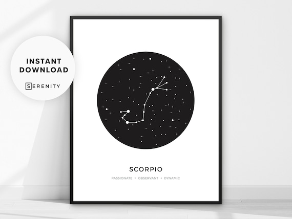 Scorpio Constellation Drawing