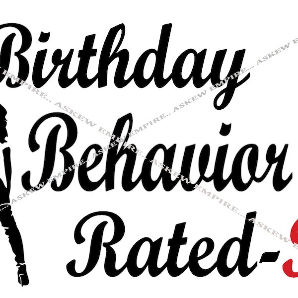 Birthday Behavior Svg - Etsy