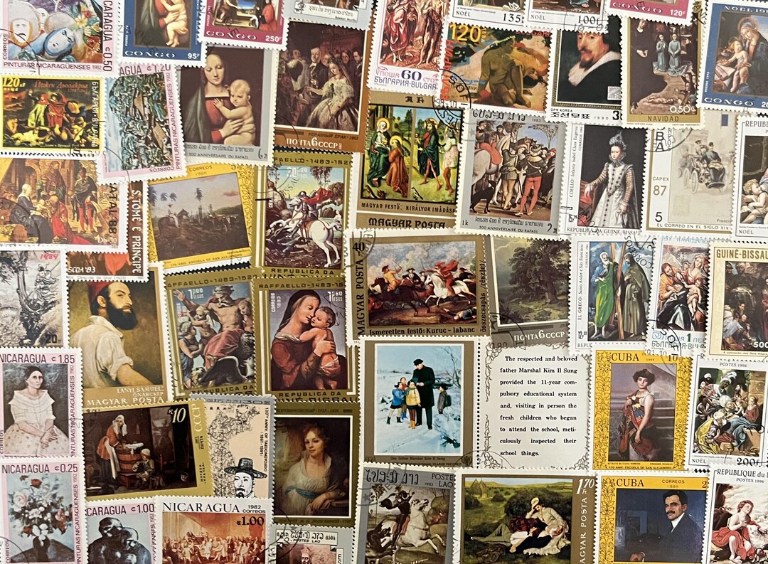 N013 - 50 Different Art & Painting Stamps | Worldwide Stamps ...