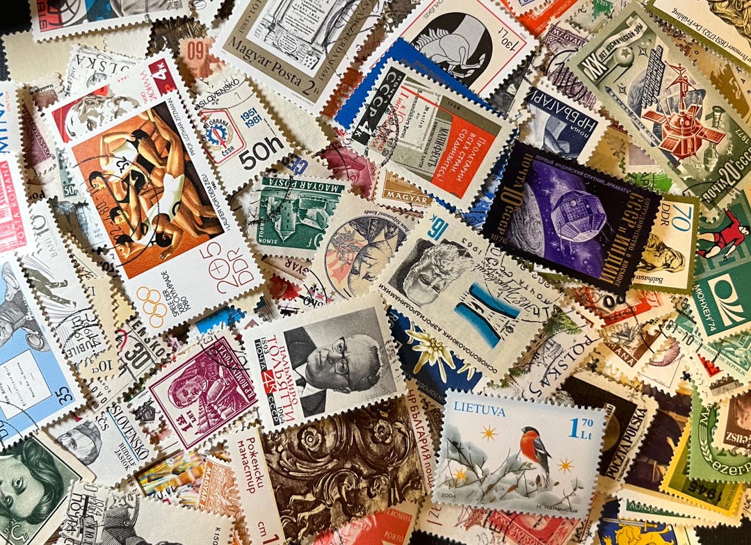 100 Different Stamps From Eastern Europe | Foreign Stamps | Worldwide ...