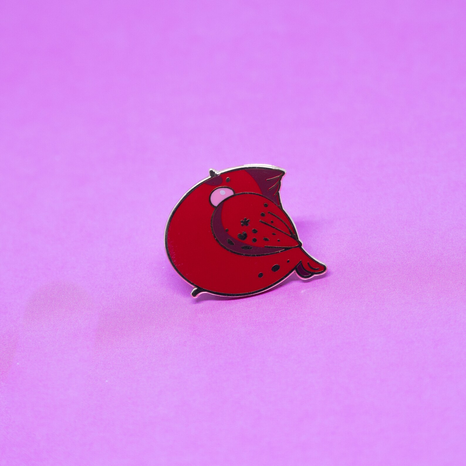 Cardinal Bird Enamel Pin - Etsy