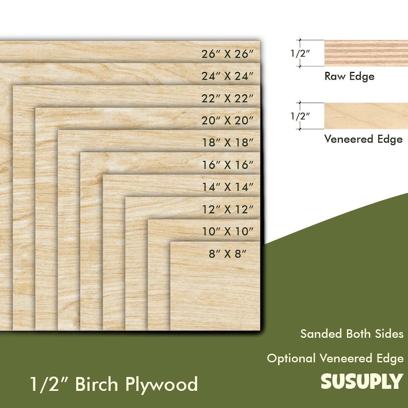Wood Squares Plywood - Etsy