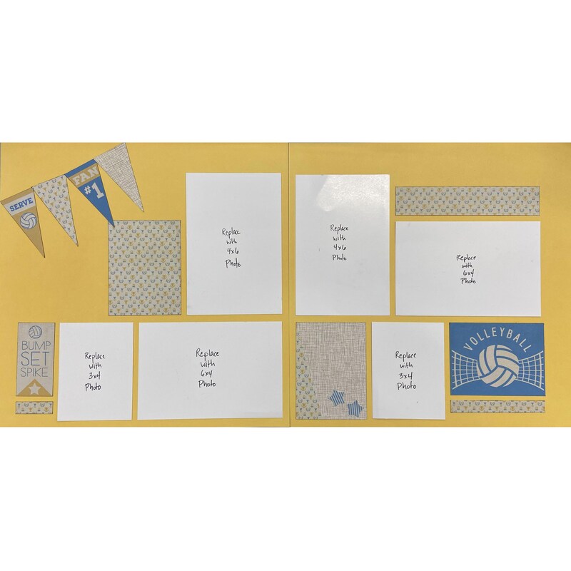 Volleyball Scrapbook Pages - Etsy