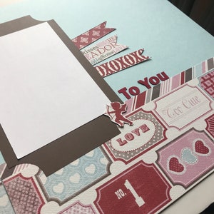 Devoted 12x12 Scrapbook Page Layout Kit, Precut Scrapbooking Page Kit ...