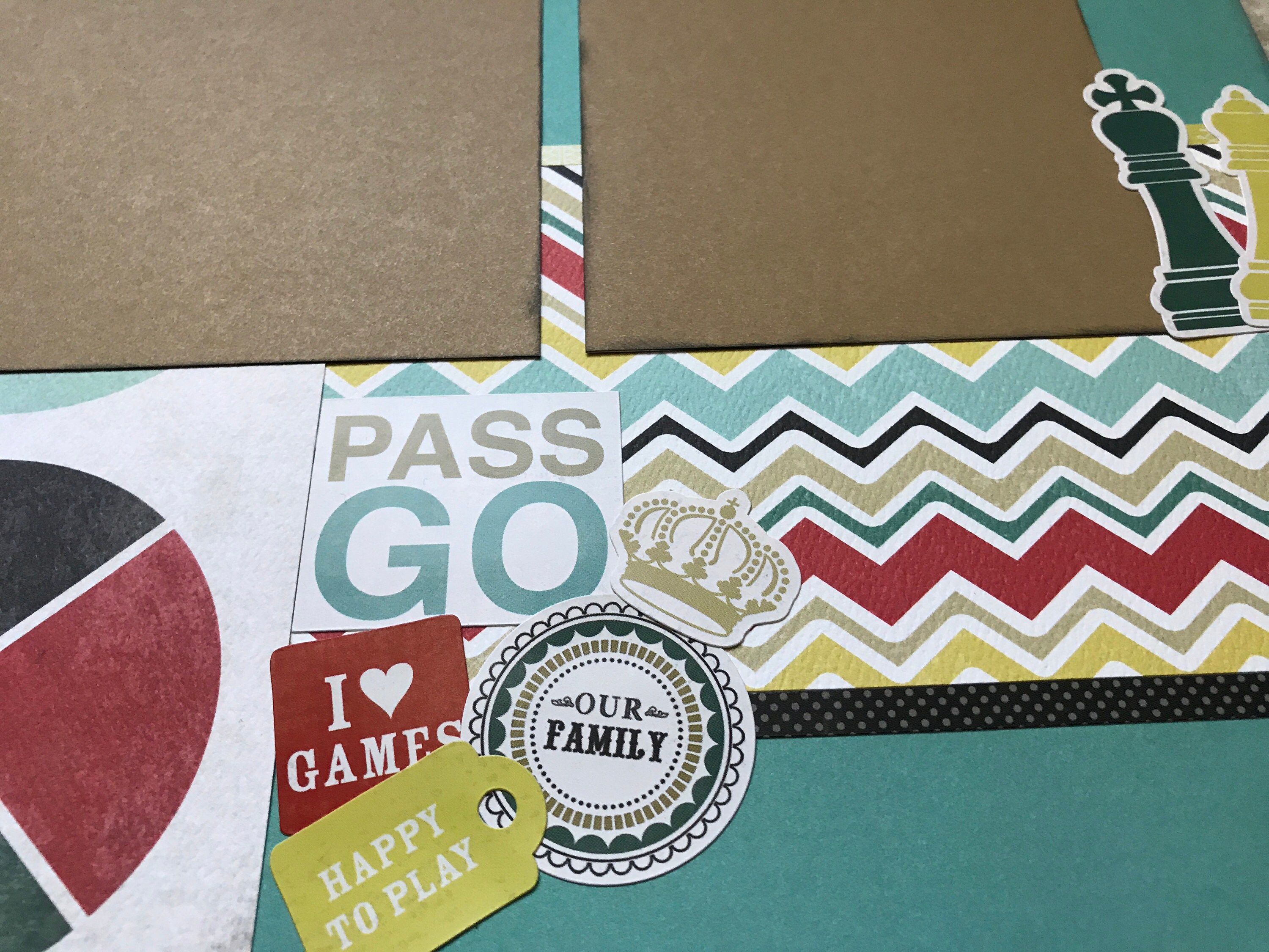 Family Game Night 12x12 Scrapbook Page Layout Kit Precut - Etsy