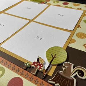 Explore 12x12 Scrapbook Page Layout Kit, Precut Scrapbooking Page Kit ...