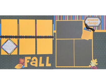Boo 12x12 Scrapbook Page Layout Kit Precut Scrapbooking Page - Etsy