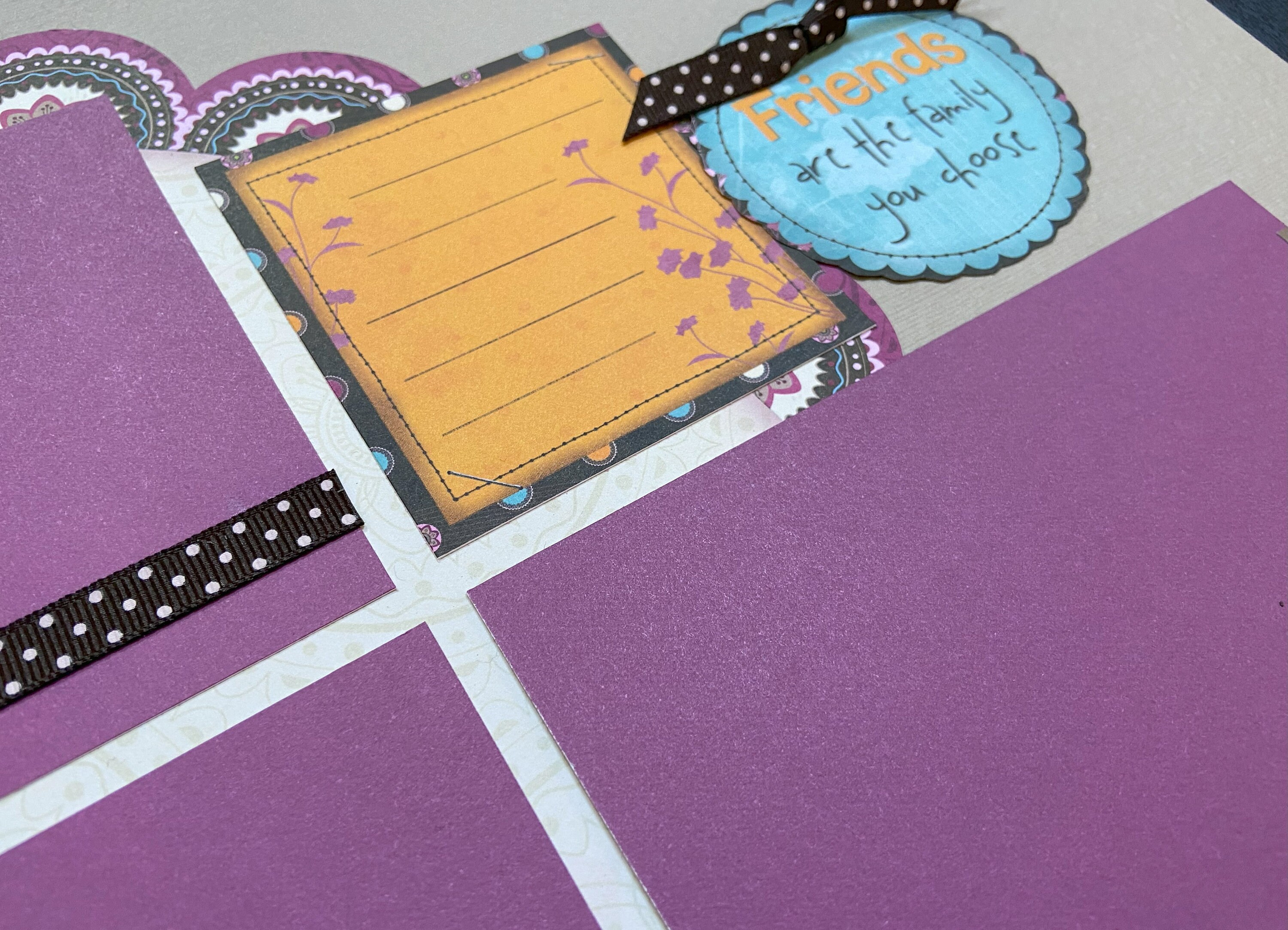 Cherish 12x12 Scrapbook Page Layout Kit, Precut Scrapbooking Page Kit ...