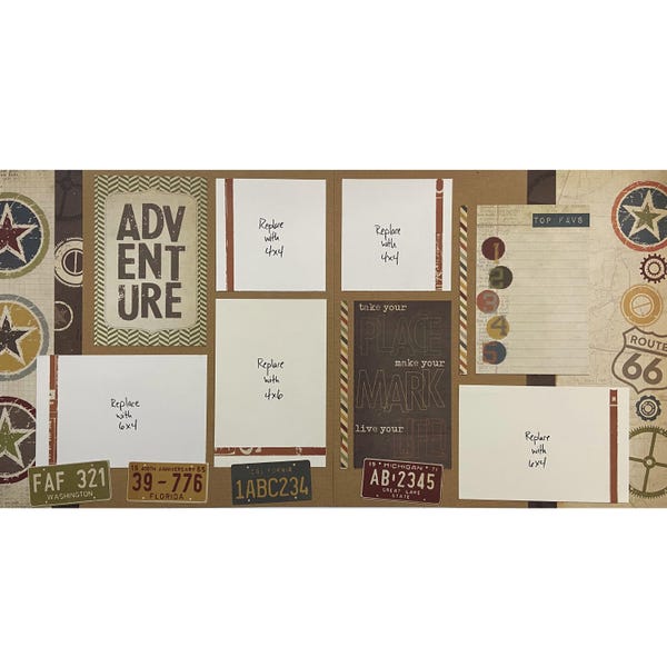 Scrapbook Layouts 12 X 12 - Etsy