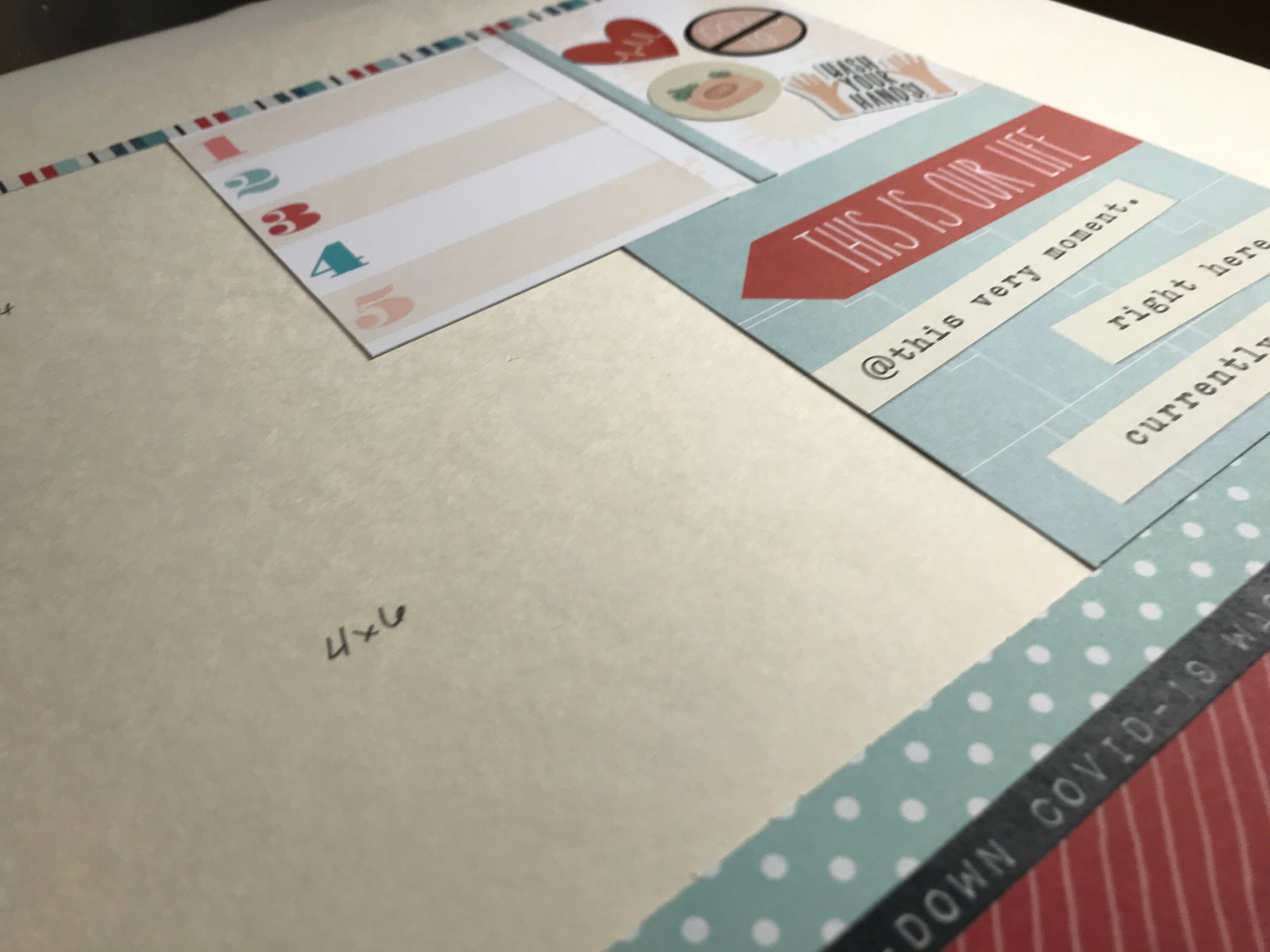 Shopping During Pandemic 12x12 Scrapbook Page Layout Kit, Precut ...