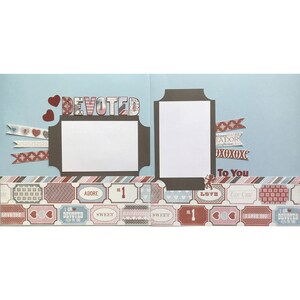 Devoted 12x12 Scrapbook Page Layout Kit, Precut Scrapbooking Page Kit ...