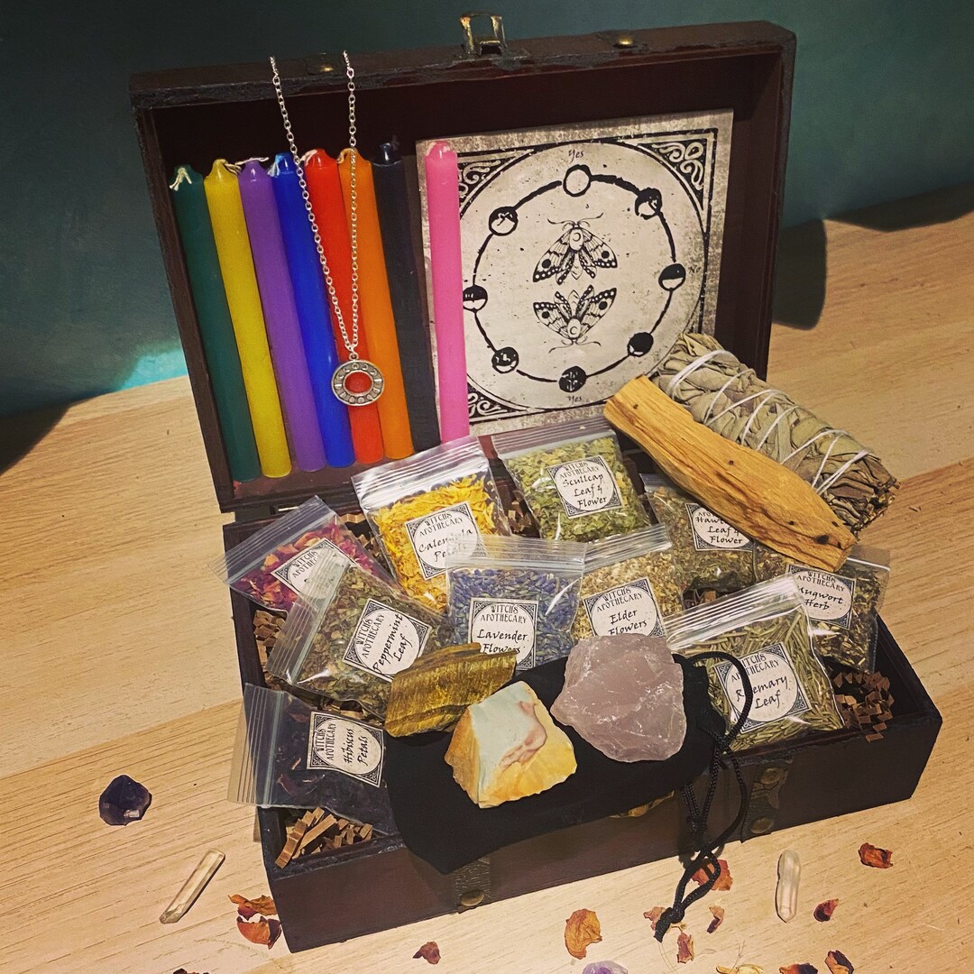 Witchcraft Starter Kit Wiccan Altar Kit Witch Box - Etsy