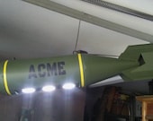 WWII Bomb Replica Pool Table Light