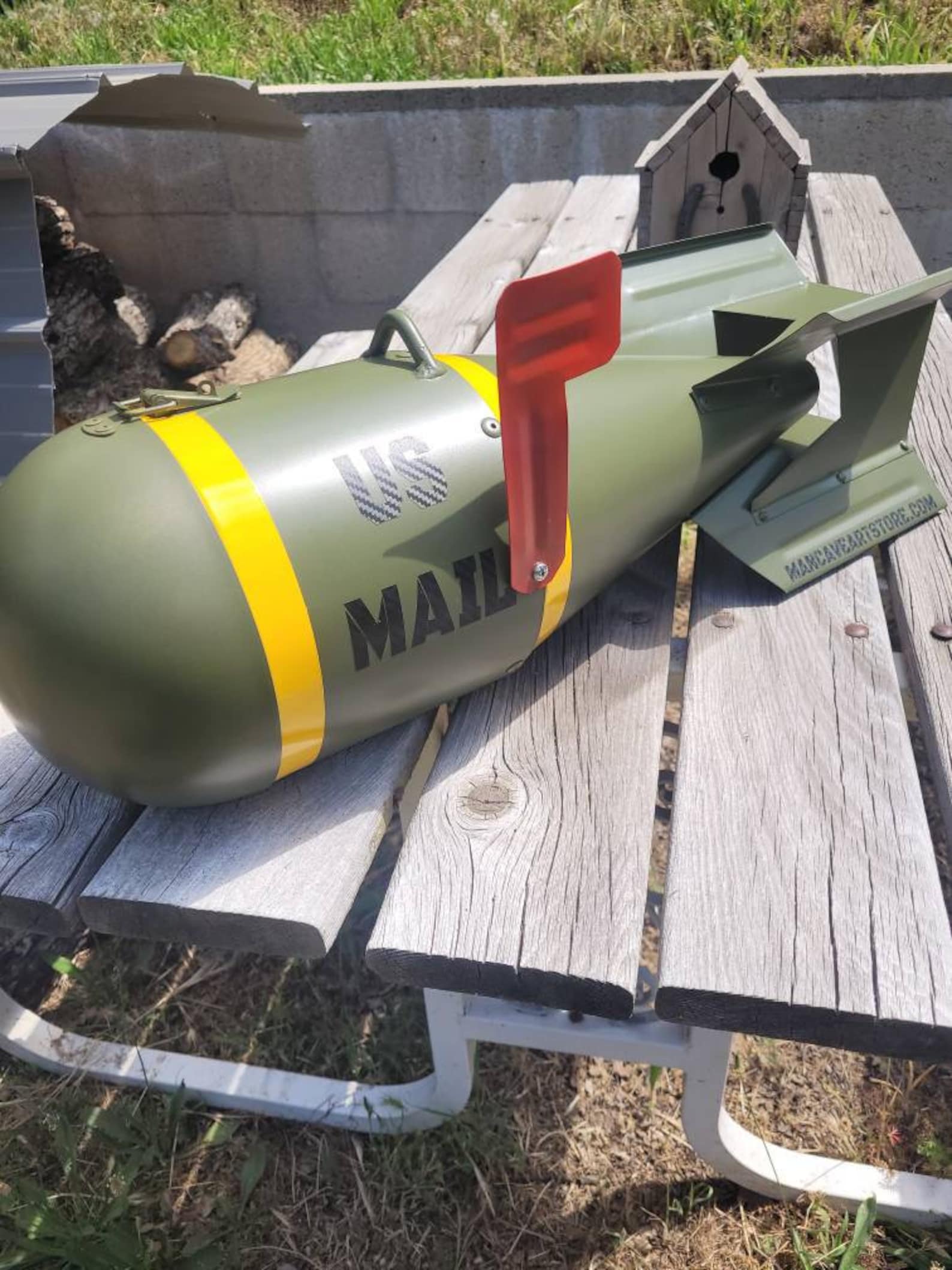 WW2 Replica Bomb Mail Box - Etsy