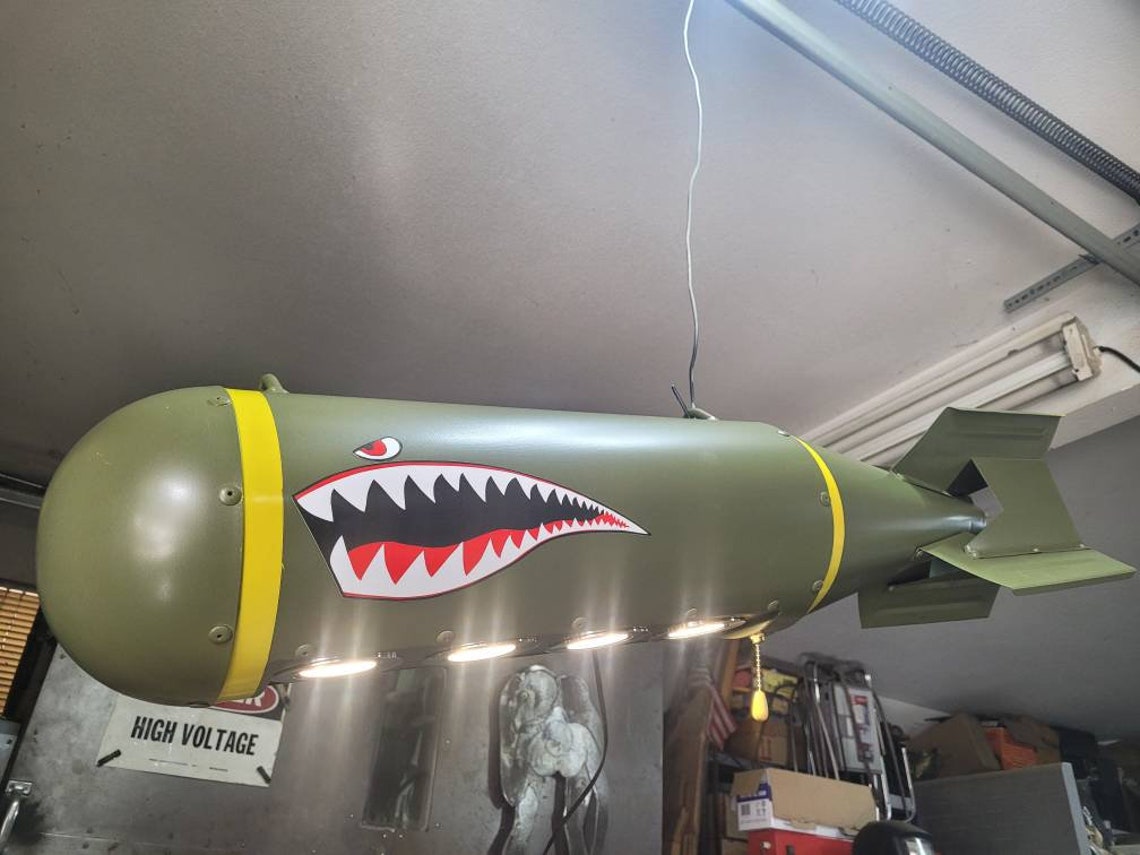 WW2 Replica/dummy/bomb Shark Tooth Pool Table Light - Etsy
