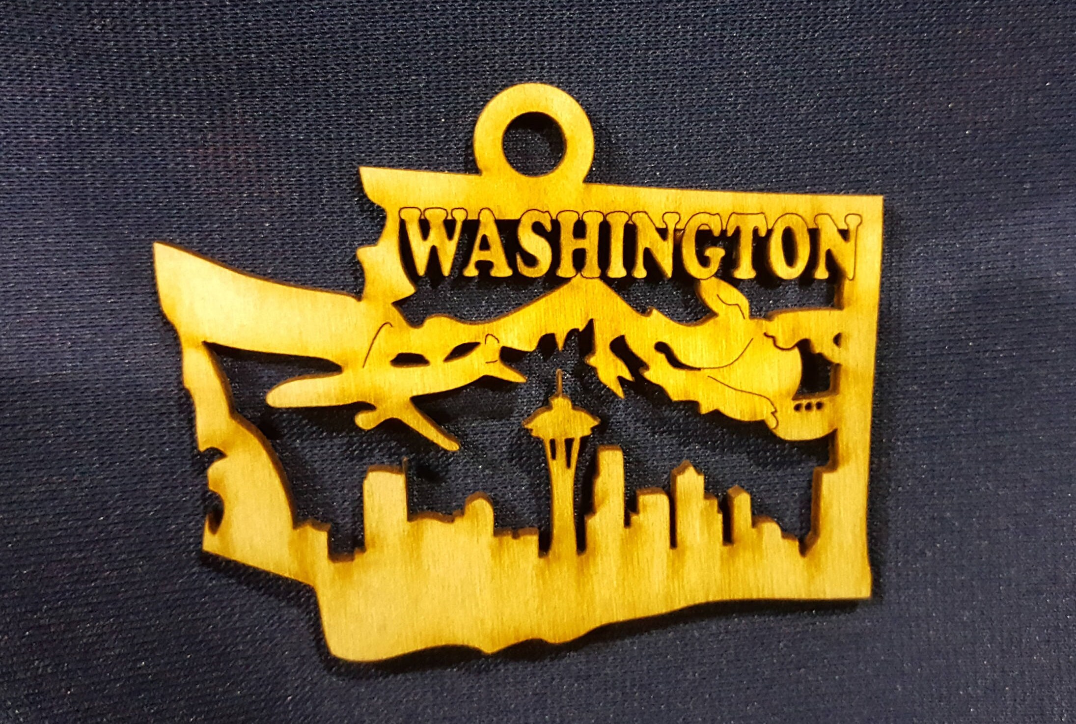 Washington State Wood Ornament - Etsy