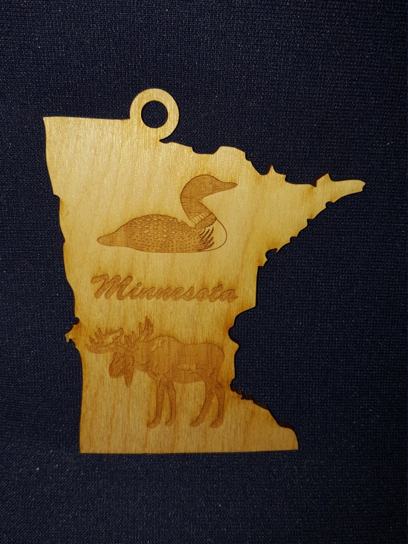 Minnesota State Ornament - Etsy
