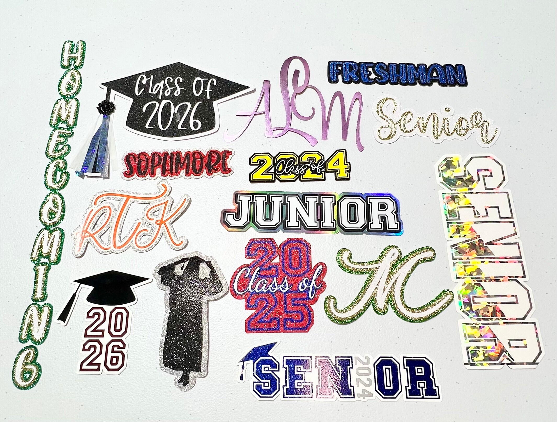 Custom/personalized Cut-outs: Homecoming Mum & Garter Trinkets, Wreaths ...