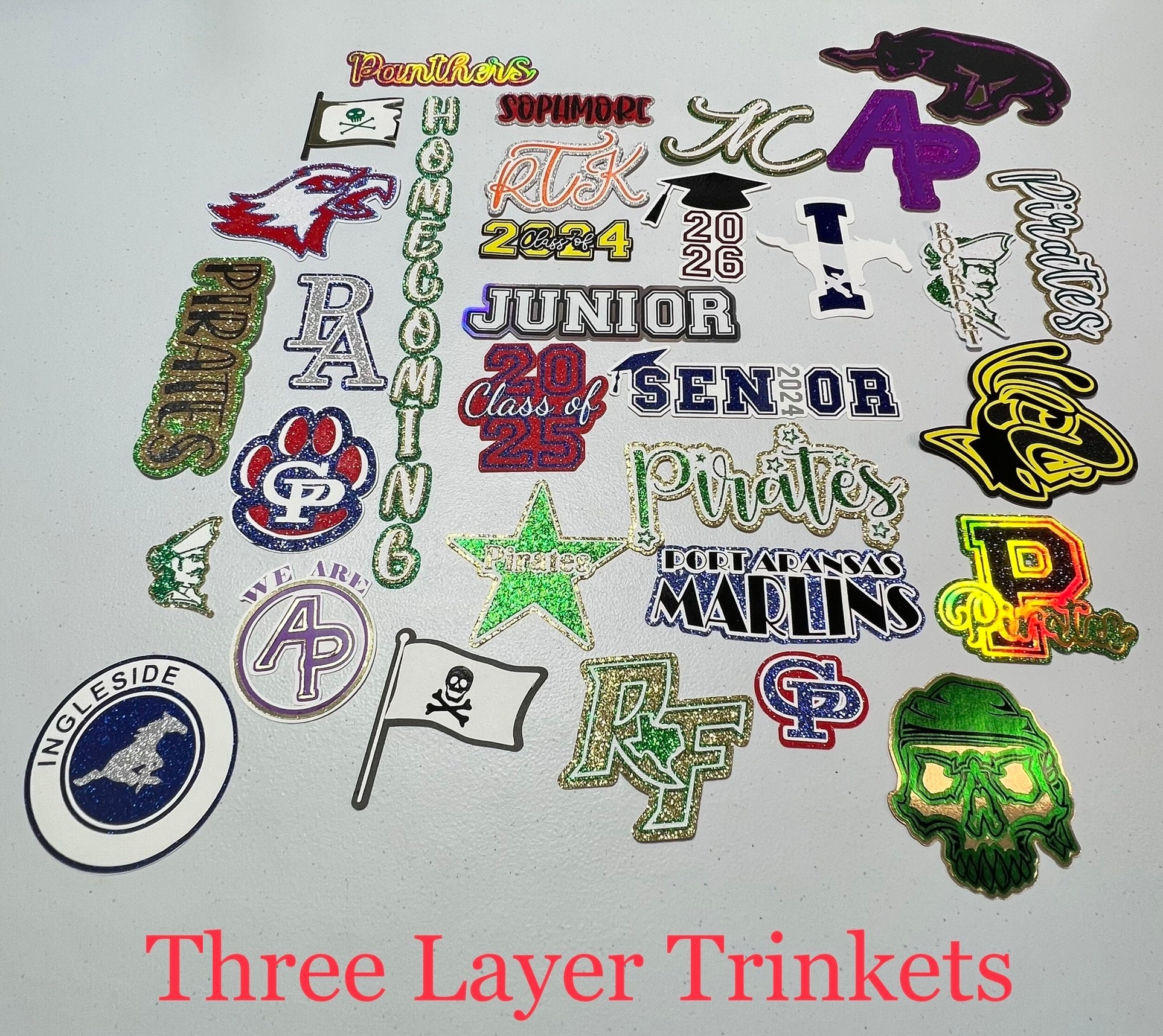 Custom/personalized Cut-outs: Homecoming Mum & Garter Trinkets, Wreaths ...