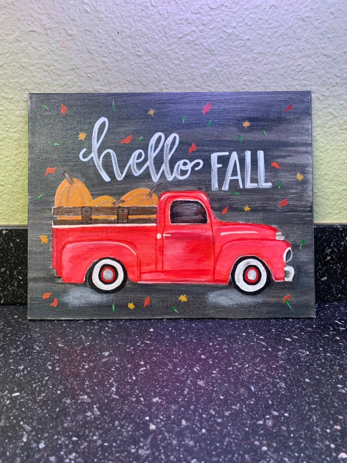 Hello Fall Farm Truck - Etsy