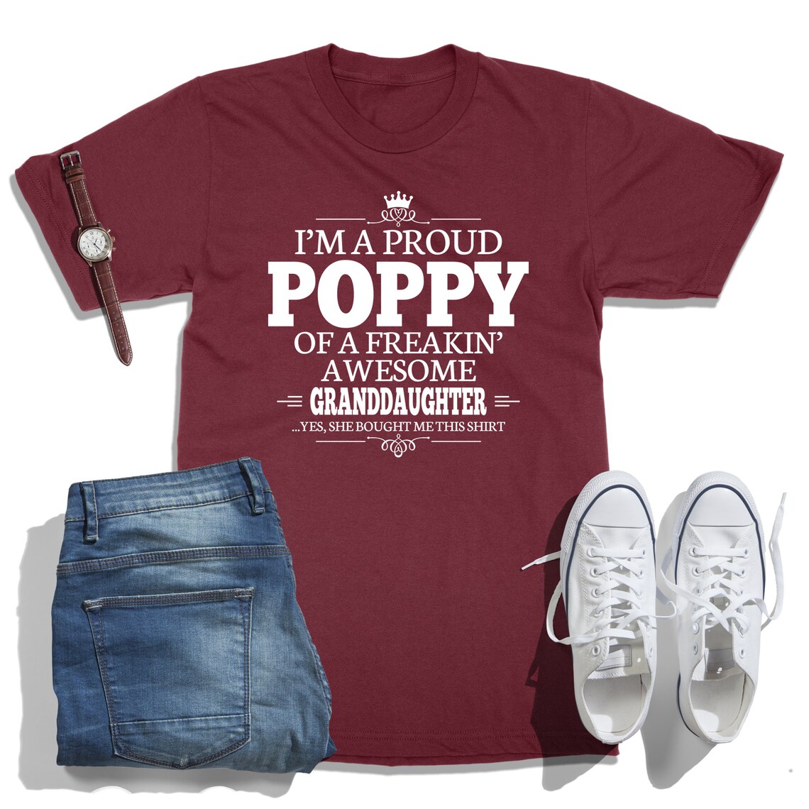 Poppy shirt poppy gifts poppy t shirt grandpa shirt | Etsy