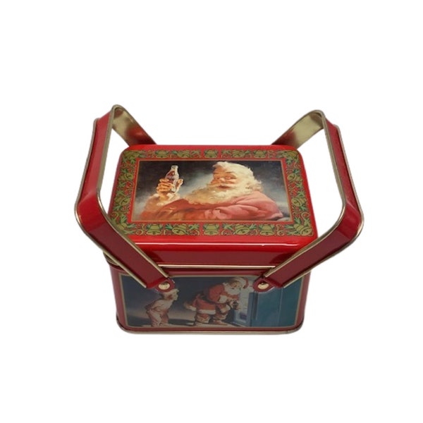Christmas Santa Tin - Etsy