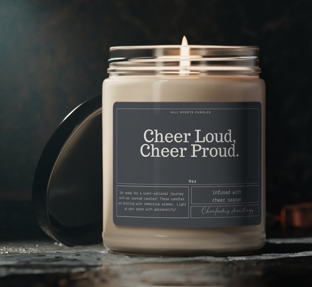 Cheerleading Candle Cheer Loud Cheer Proud Gift - Etsy