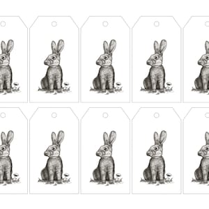 Printable Gift Tags, Instant Download, Digital Download, Pen and Ink ...