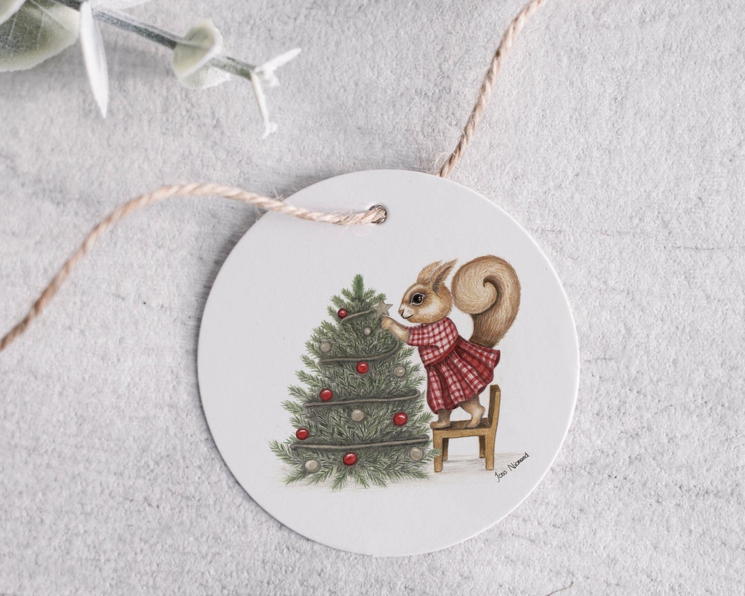 Christmas Gift Tags, Printable Gift Tags, Instant Download, Hand Drawn ...