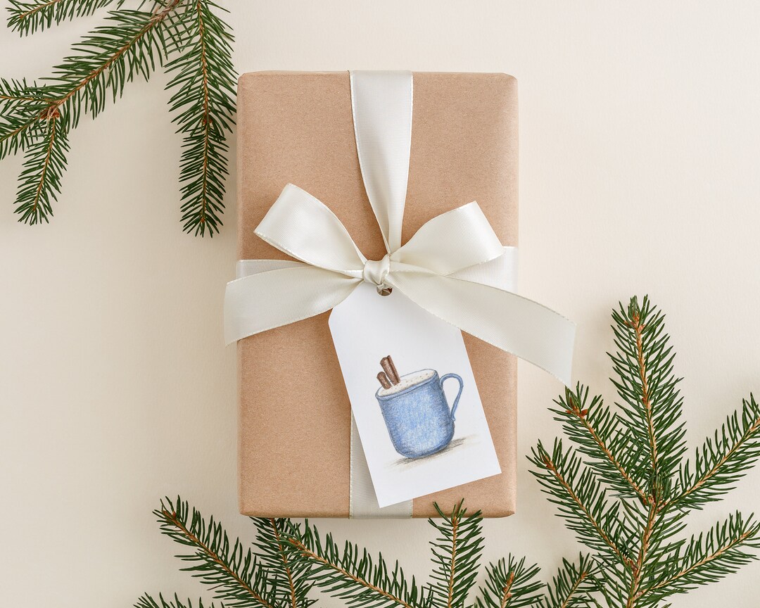 Christmas Gift Tags, Printable Gift Tags, Instant Download, Hand Drawn ...