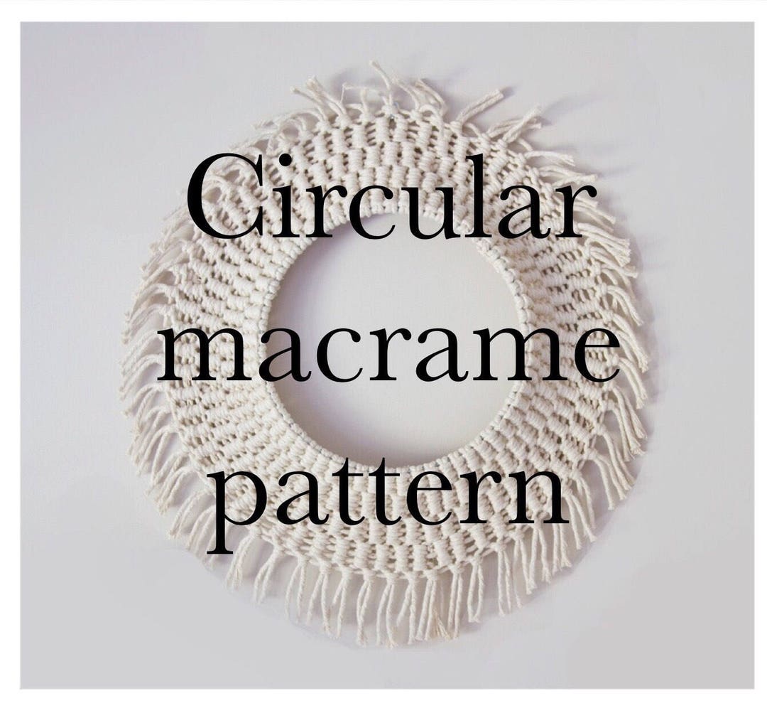 Circular Macrame Pattern - Etsy