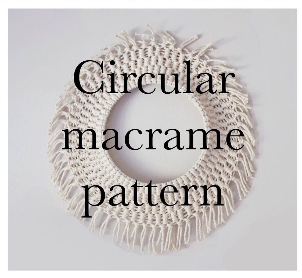 Circular Macrame Pattern - Etsy