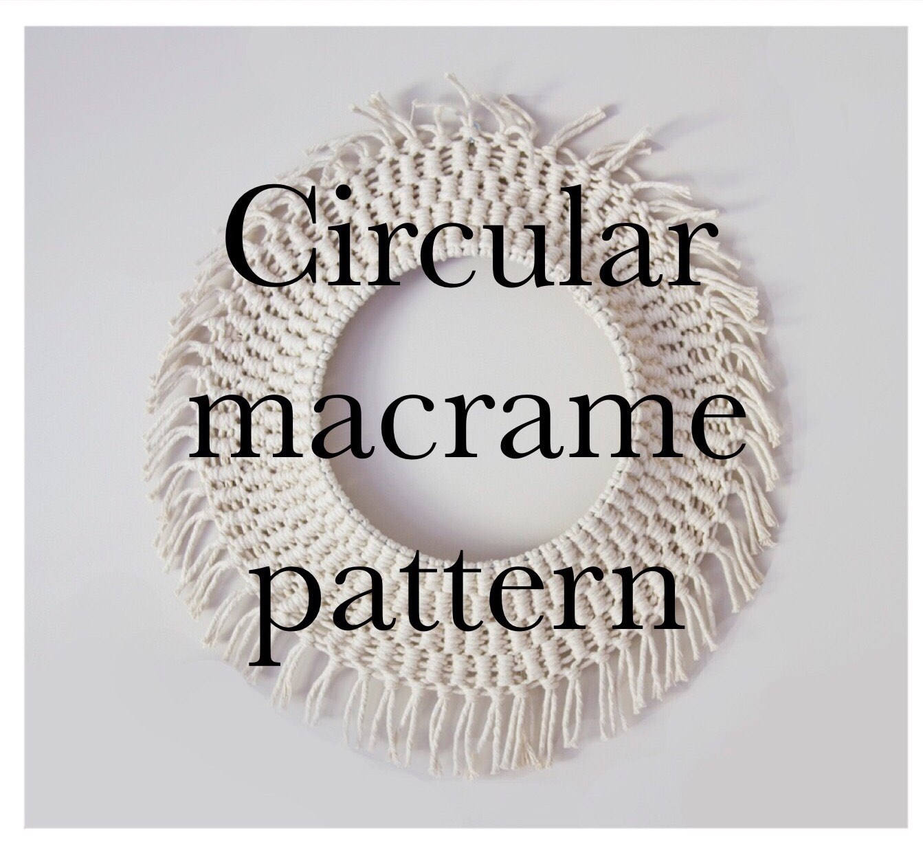 Circular Macrame Pattern - Etsy