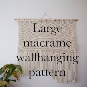 Large Macrame Wall Hanging Pattern - Etsy