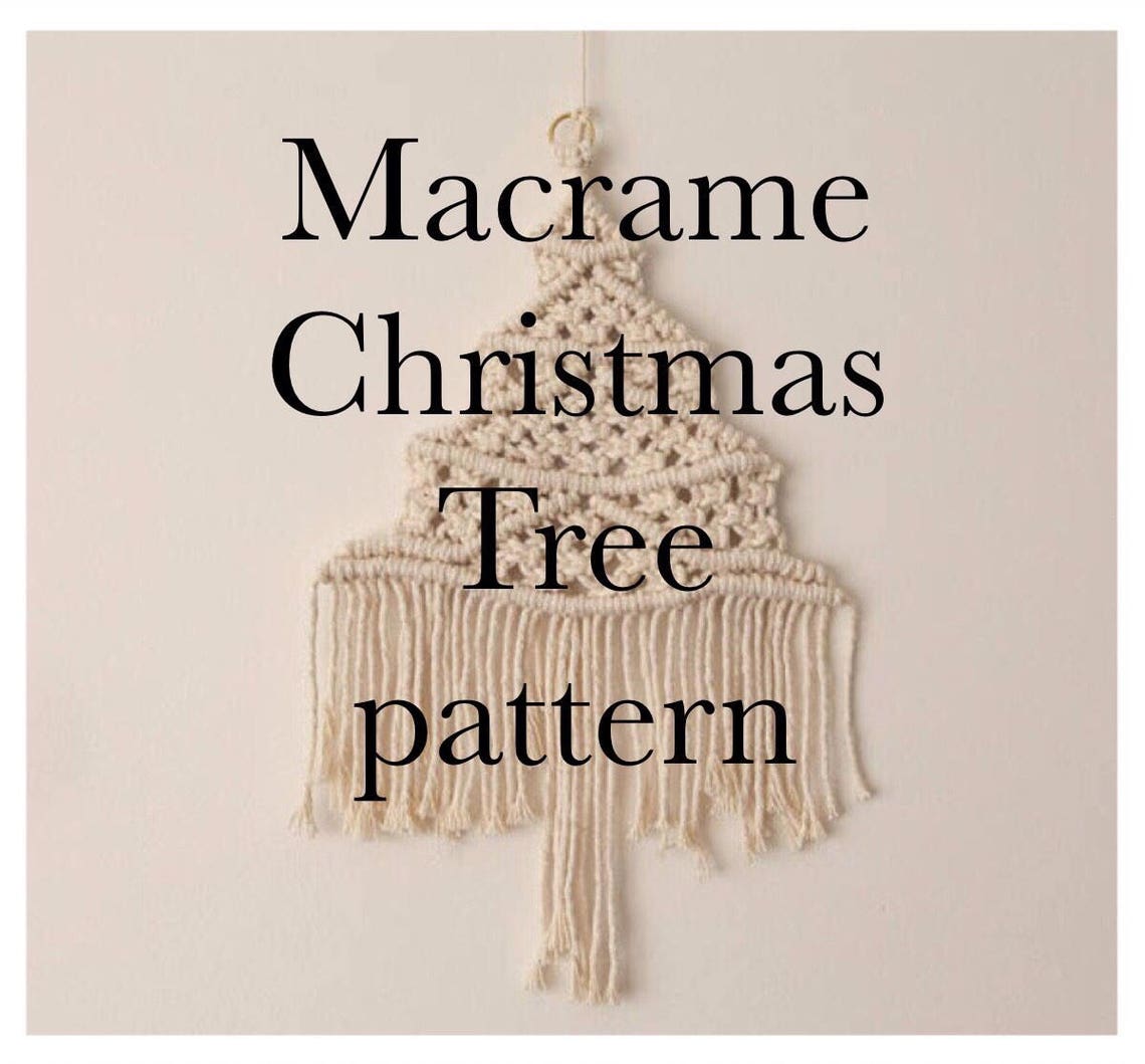 Macrame Christmas Tree Pattern - Etsy