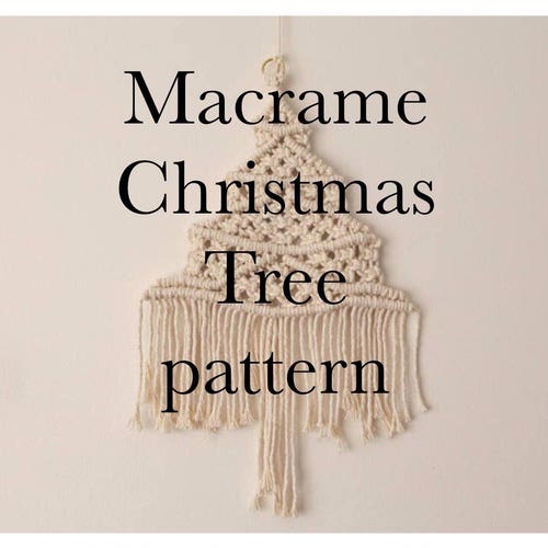 Macrame Christmas Tree Ornament PDF Christmas Pattern - Etsy