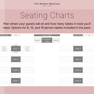 Comprehensive Wedding Planning Excel Template - Gray - Etsy