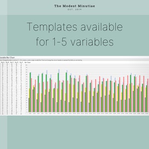 Basic Bar Chart Excel Template Multiple Variables - Etsy